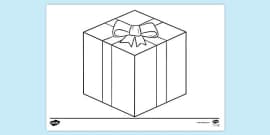 FREE! - Cube Faces Colouring Sheet (teacher made) - Twinkl