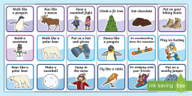Winter Movement Cards | Physical Development | Twinkl
