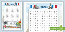 Paris Landmarks Word Search (teacher made) - Twinkl
