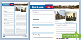 South Korea Fact File Template, South Korea, Asia - Twinkl