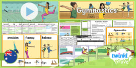 Jumps, Leaps and Turns: Gymnastics Cards (teacher made)