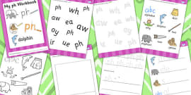 'wh' and 'ph' Sounds Matching Activity (teacher made)