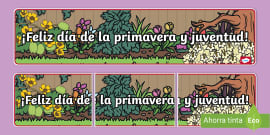 FREE! - Tarjeta: Feliz día de la primavera | Twinkl