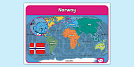 Map of Norway for Kids | CfE Second Level Resources | Twinkl