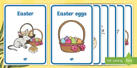 Easter Display Posters | Easter Bunny Cartoon (teacher made)