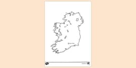 FREE! - Map of Ireland Showing Dublin Castle Colouring Sheet