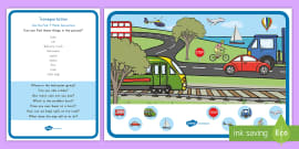 Transport Display Posters - Transport Flash Cards