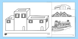 Workstation: House Sorting Activity (teacher made)