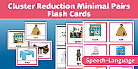 Fronting Minimal Pairs Flash Cards for SLP