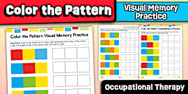 Visual Perception Pattern Worksheet