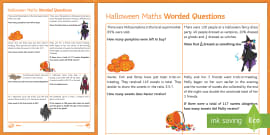 Halloween Distance, Speed, Time: KS3 Maths Worksheet