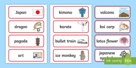 Colours Vocabulary Cards Japanese (teacher made) - Twinkl