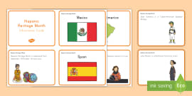 Hispanic Heritage Country Fact Cards | Grades K-5 | Twinkl