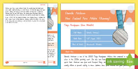 New Zealand Olympians Fact File (teacher made) - Twinkl