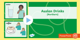 Auslan Drinks Pack (l'enseignant a fait) - Twinkl