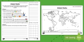 World Map Continent and Ocean Labeling Worksheet - Twinkl