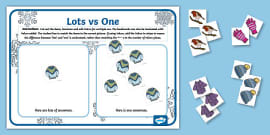Workstation: 'Lots' and 'One' Activity Pack (teacher made)