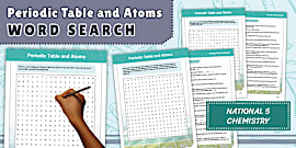 Periodic Table Word Search