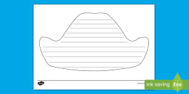 Hat Writing Frame (teacher made) - Twinkl