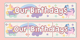 Cupcake Class Birthdays Display (teacher made) - Twinkl