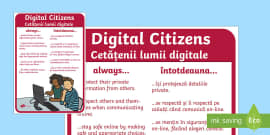 What Makes a Good Digital Citizen? Display Poster - KS2