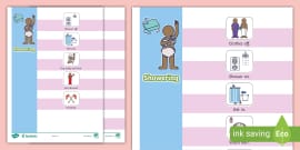 Bath Time Visual Routine Flapbook (teacher made) - Twinkl