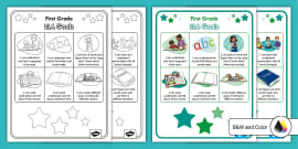 First Grade Goals Poster Pack (teacher made) - Twinkl