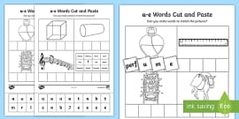 Phase 5 Split u-e Digraph Word Search (teacher made)