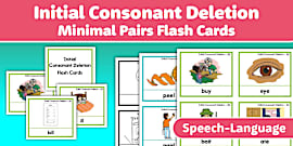Fronting Minimal Pairs Flash Cards for SLP