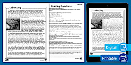 Labor Day Activity Pack | Grades 3 - 5 | Twinkl Resources