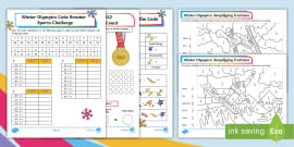 Winter Olympics Team Canada Word Search - Grades K-3