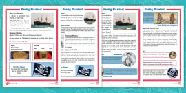 KS1 Pirates Differentiated Reading Comprehension - talk like a