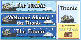 The Titanic Word Mat (teacher made)