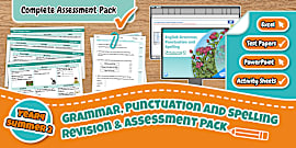 Year 4 Spring 1 Grammar, Punctuation and Spelling Pack