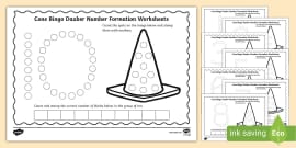 FREE! - Cat Bingo Dauber Number Formation Worksheets