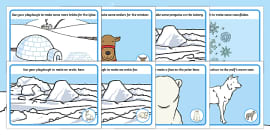Polar Regions Playdough Mats (Hecho por educadores) - Twinkl