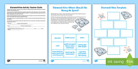 KS2 Diamond Nine Personal Qualities Activity Pack - Twinkl