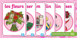 Cartes de Vocabulaire de la Saint Valentin - Twinkl