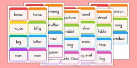 First Grade Dolch Word Flash Cards (teacher made)