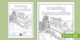 Types of Communities Drawing Activity (teacher made)