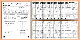 First Grade April Morning Work Bundle (Teacher-Made)