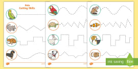 Spiral Snake Cutting Skills Activity (teacher made)