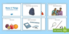 5 Things Challenge Cards | Five Sensory Receptors | Twinkl