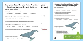 Length Word Problems Task Cards - Common Core, Second Grade, Measurement
