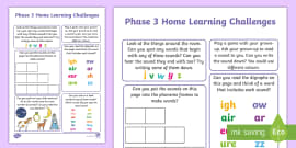 ear' and 'air' Sounds Matching Activity Worksheet - 'ear'
