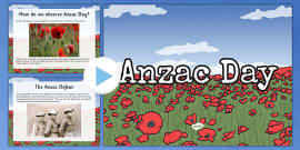 Anzac Day PowerPoint (teacher made)