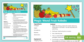 Design a Fruit Kebab Cutting Skills Activity (teacher made)