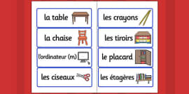 Basic French Words Printable - French Word Posters