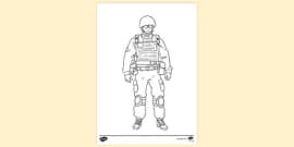 Guard Colouring Sheet (teacher made) - Twinkl
