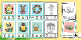 Easter Word Mat (teacher made) - Twinkl